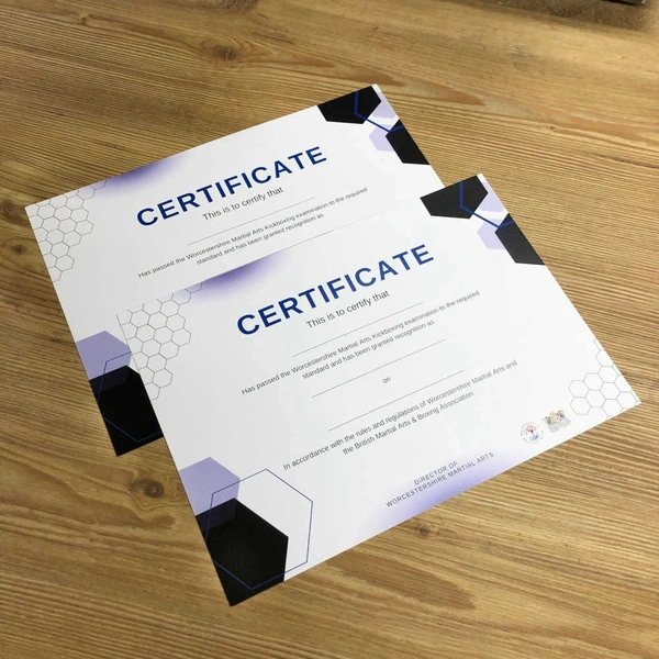 Certificates | First Paige Printers